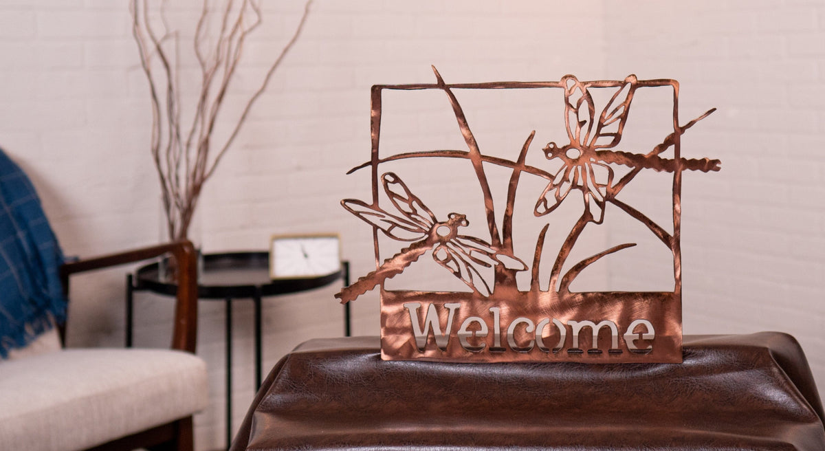 Dragonfly Welcome Sign – Third Shift Fabrication